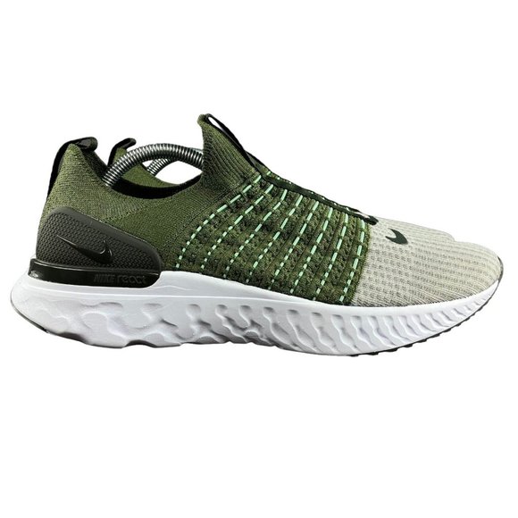 Nike | Shoes | Nike Mens React Phantom Run Flyknit 2 Rough Green Shoes ...